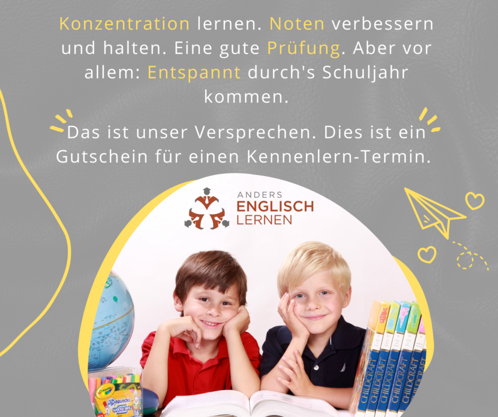 Schuleinführung oder Prüfung voraus? - Anders Englisch Lernen